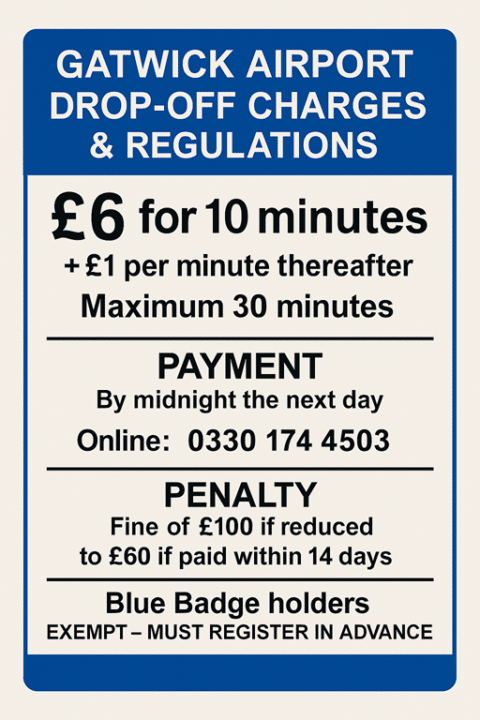 Gatwick Drop-Off Charges & Payment – North & South Terminal Guide